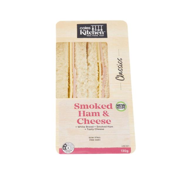 Buy COLES KITCHEN SMKD HAM CHEESE SANDWCH | Coles