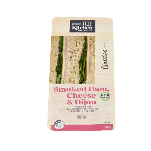 Buy COLES KITCHEN SMKD HAM CHSE DION SNDW | Coles