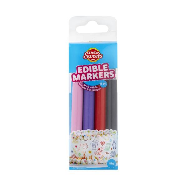 Buy Dollar Sweets Edible Markers 8 Piece 19 gram | Coles