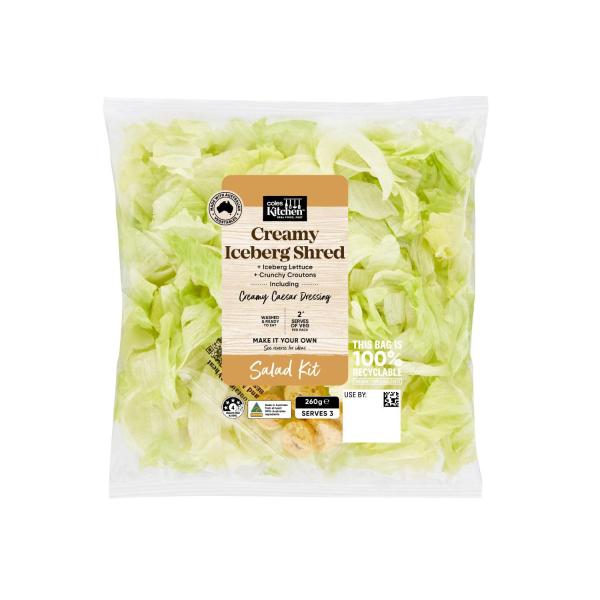 Buy COLES KITCHEN SALAD CRMY CRUNCH LETTUCE | Coles
