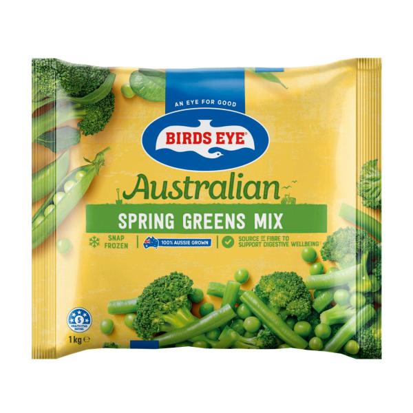Buy Birds Eye Snap Frozen Spring Greens Mix 1 kg | Coles