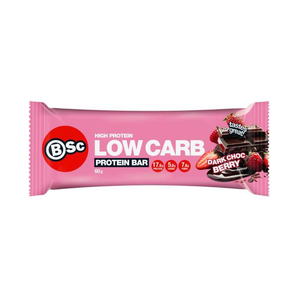 Buy BSc High Protein Low Carb Bar Dark Choc Berry 60g | Coles