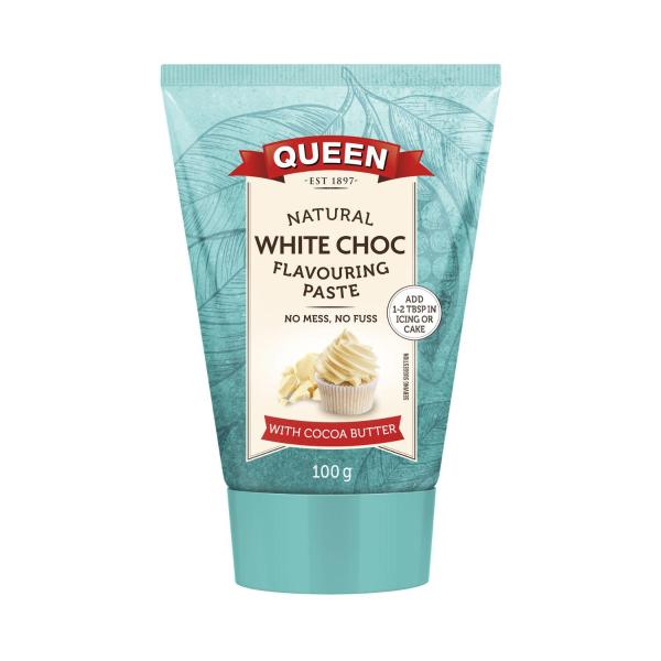 Buy Queen Natural Choc Flavouring Paste White 100g | Coles