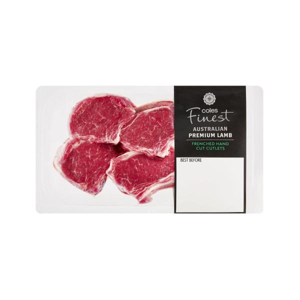 Buy COLES FINEST LAMB HAND CUT FRENCHED CUTLET | Coles
