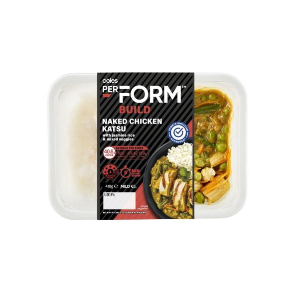 Buy Coles Perform Build Naked Chicken Katsu 410g | Coles