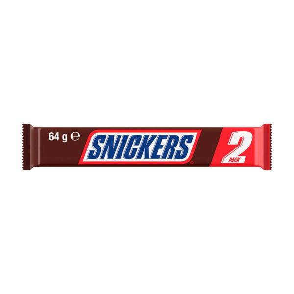 Buy Snickers Milk Chocolate Bar Peanuts Caramel 2 Pieces 64g | Coles