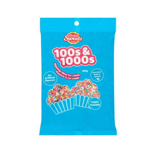 Buy Dollar Sweets Topping 100s & 1000s 190g | Coles