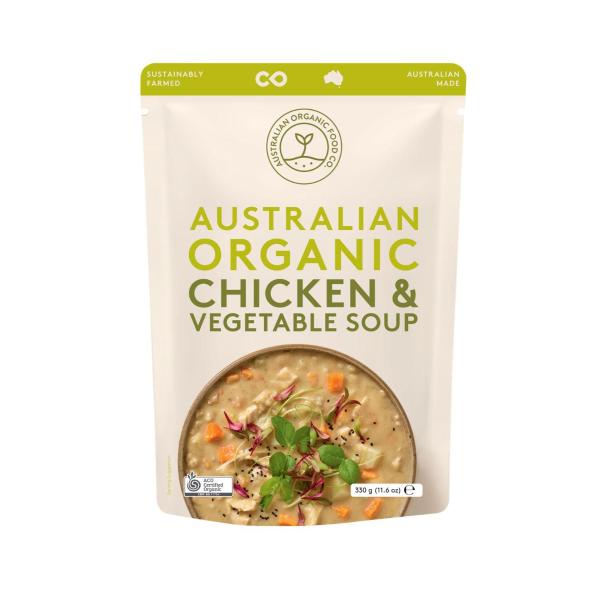 Buy Australian Organic Chicken & Vegetable Soup 330g | Coles