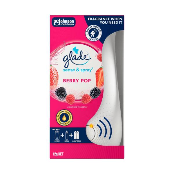 Buy Glade Sense & Spray Automatic Freshener Berry Pop 1 each | Coles