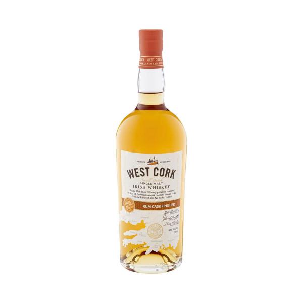 Buy West Cork Rum Cask Single Malt Irish Whiskey 700ml 1 Each | Coles
