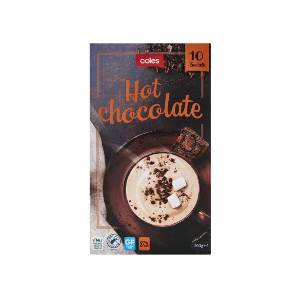Buy Coles Hot Chocolate Sachets 10 pack | Coles