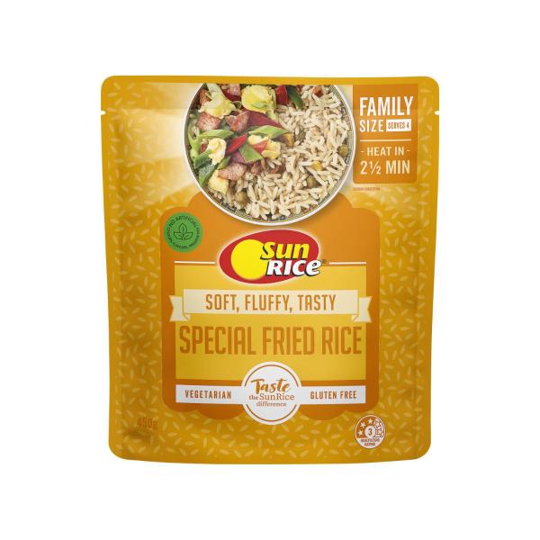 Buy Sunrice Microwave Special Fried Rice Pouch 450g | Coles