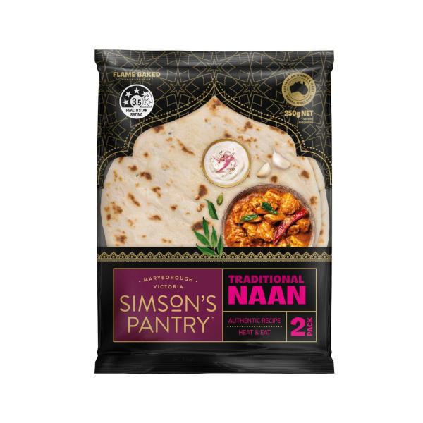 Buy SIMSONS PANTRY NAAN BREAD TRADITIONAL | Coles