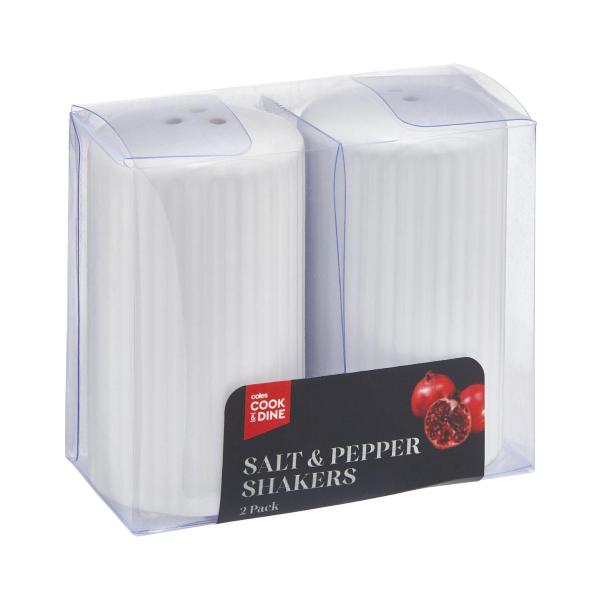 Buy Cook & Dine Salt & Pepper Shakers 2 pack | Coles