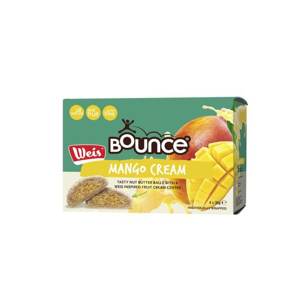 Buy Bounce Weis Mango Cream Nut Butter Balls 4x30g 120g | Coles