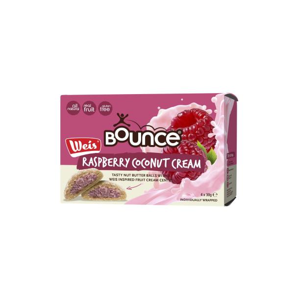 Buy Bounce Weis Raspberry Coconut Cream Nut Butter Balls 4X30g 120g | Coles