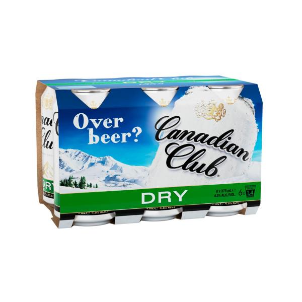 Buy Canadian Club & Dry Can 375ml 6 Pack | Coles