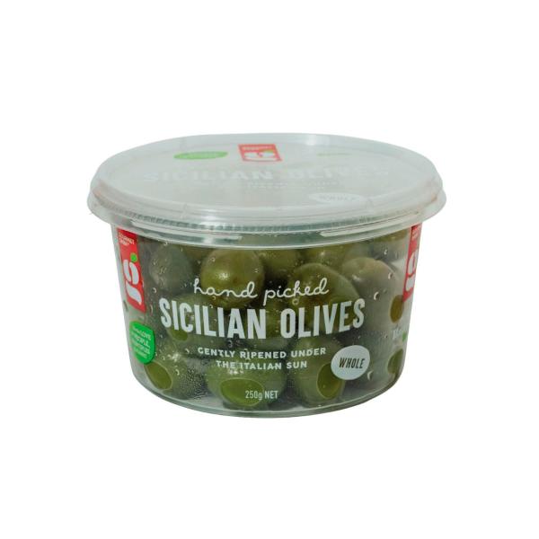 Buy GS Sicilian Olives 250g | Coles