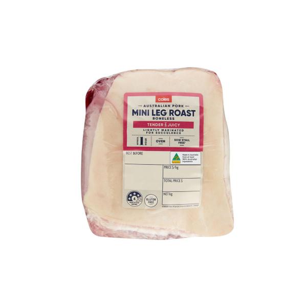 Buy Coles Pork Mini Leg Lightly Marinated approx.1kg | Coles