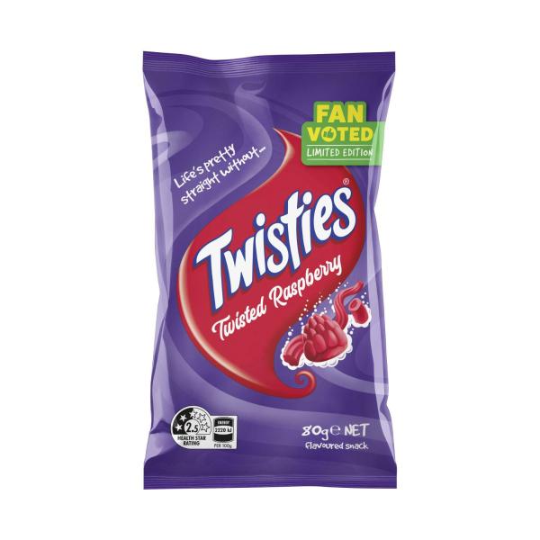 Buy Twisties Raspberry Snack Twisted 80g | Coles