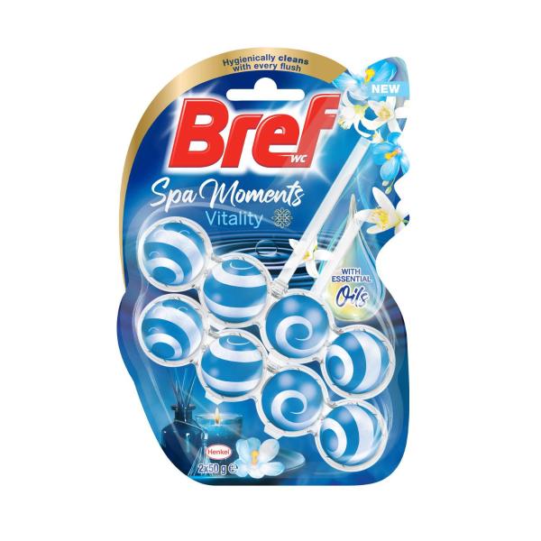Buy Bref Spa Moments Toilet Cleaner Rim Block Vitality 50gx2 Pack 100g ...