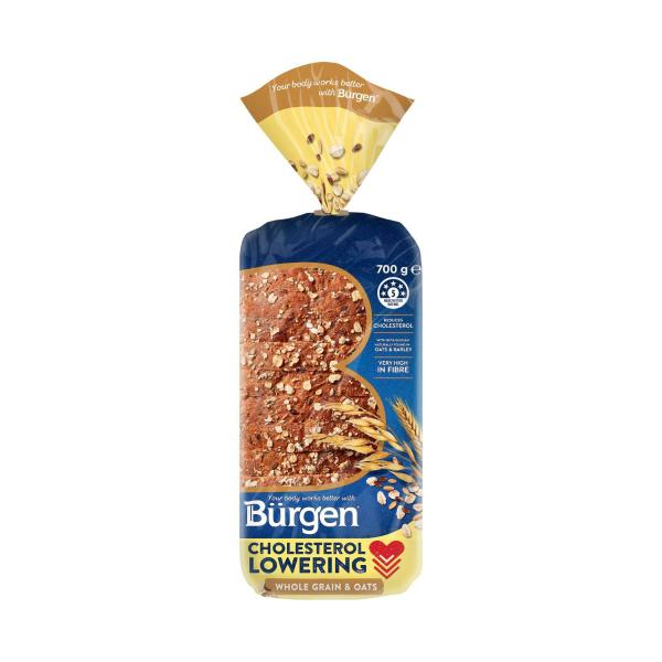 Buy BURGEN CHOLESTEROL LWRING WHOLEGRN & OATS BREAD | Coles