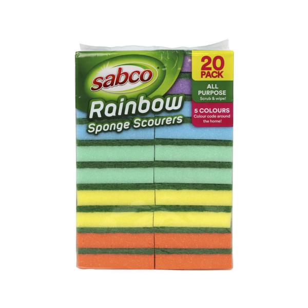 Buy Sabco Rainbow Sponge Scourers 20 each | Coles