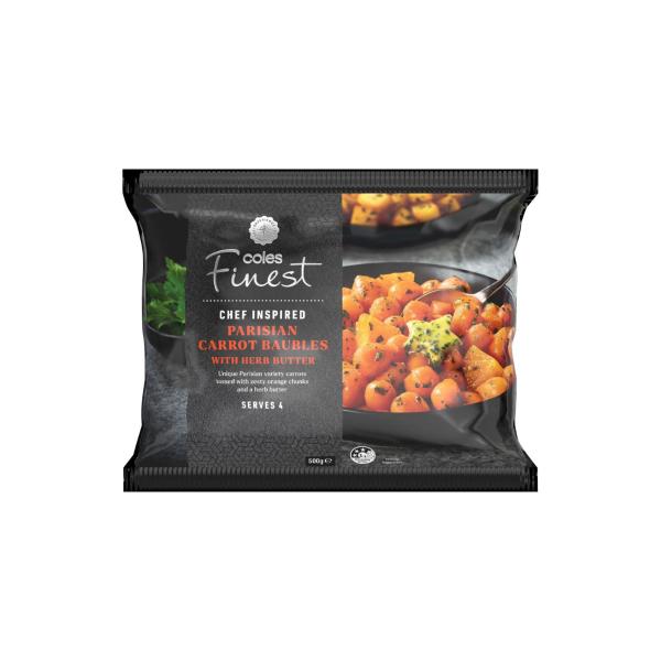 Buy Coles Finest Parisian Carrots With Herb Butter 500g | Coles