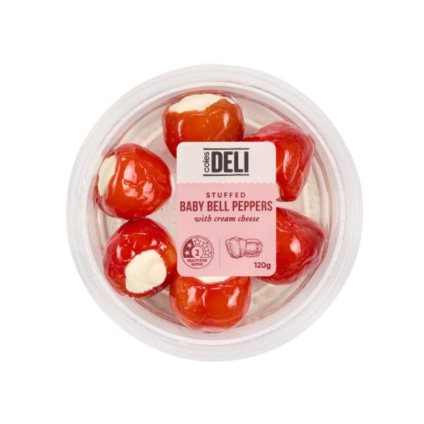 Buy Coles Baby Bell Peppers Cream Cheese 120g | Coles