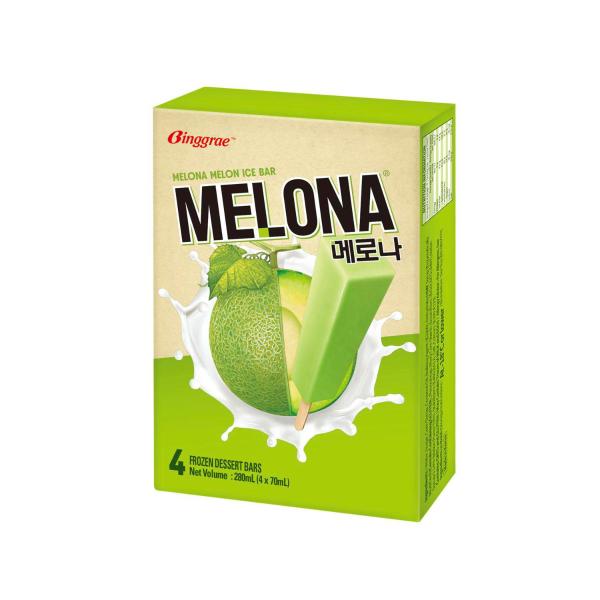 Buy Binggrae Melona Ice Bar Melon 4 Pack 280mL | Coles