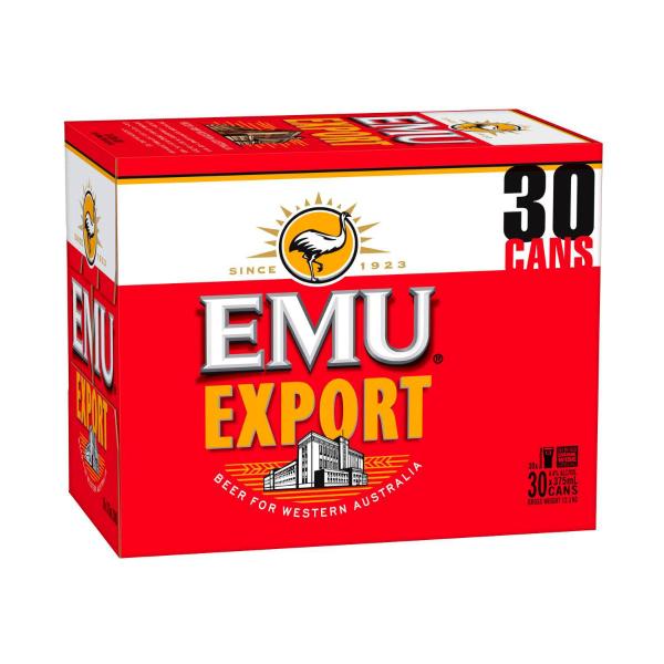 Buy Emu Export Block Can 375ml 30 Pack | Coles