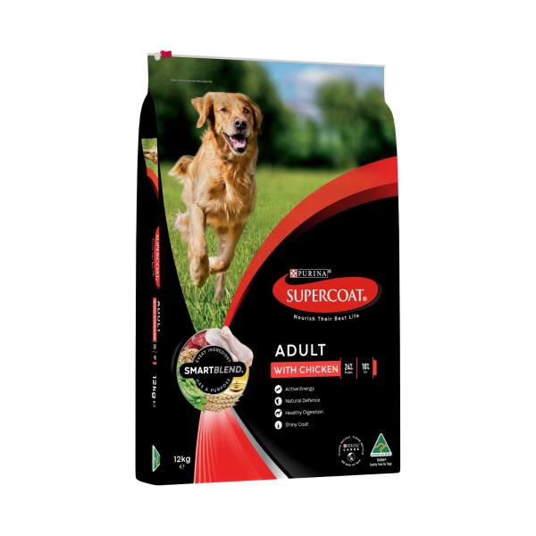 Buy Supercoat Adult Chicken Dry Dog Food 12kg | Coles