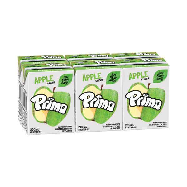 Buy Prima Apple Fruit Drink Multipack 200ml 6 pack | Coles