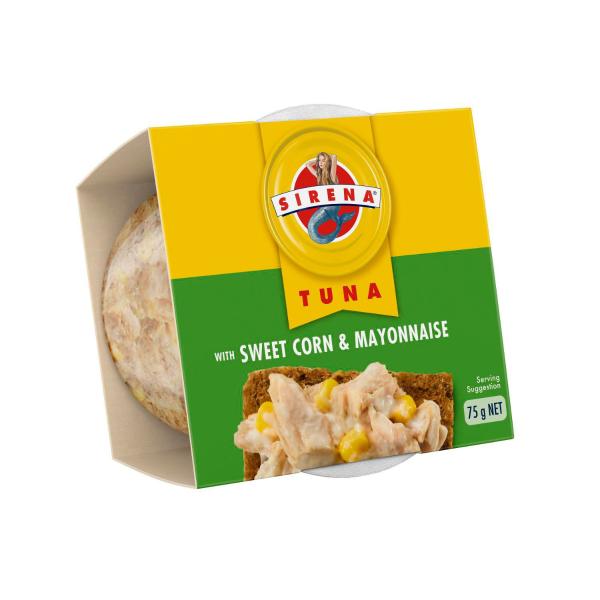 Buy Sirena Snack Tuna Sweetcorn And Mayonnaise 75g | Coles