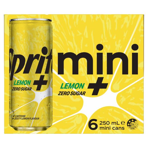 Buy Sprite Lemon Plus Soft Drink 6x250ml 6 pack | Coles