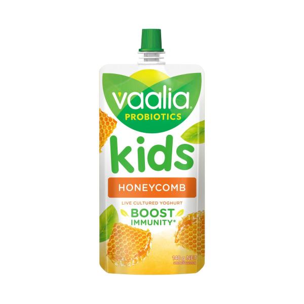Buy Vaalia Kids Yoghurt Pouch Honeycomb 140g | Coles