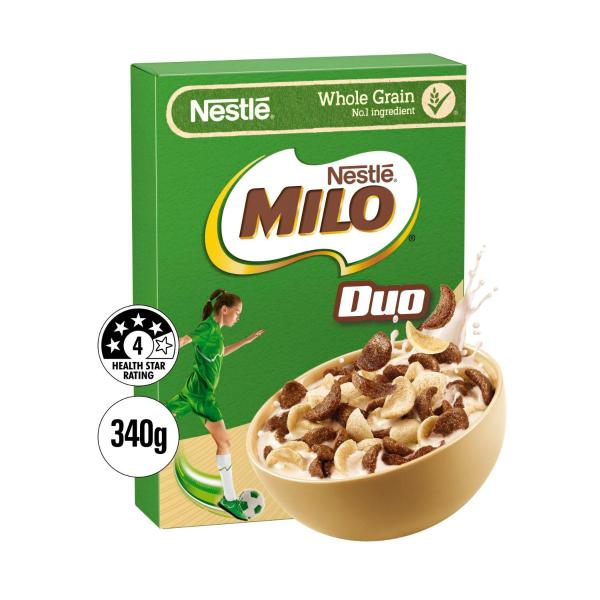 Buy Nestle Milo Duo Breakfast Cereal 340g | Coles