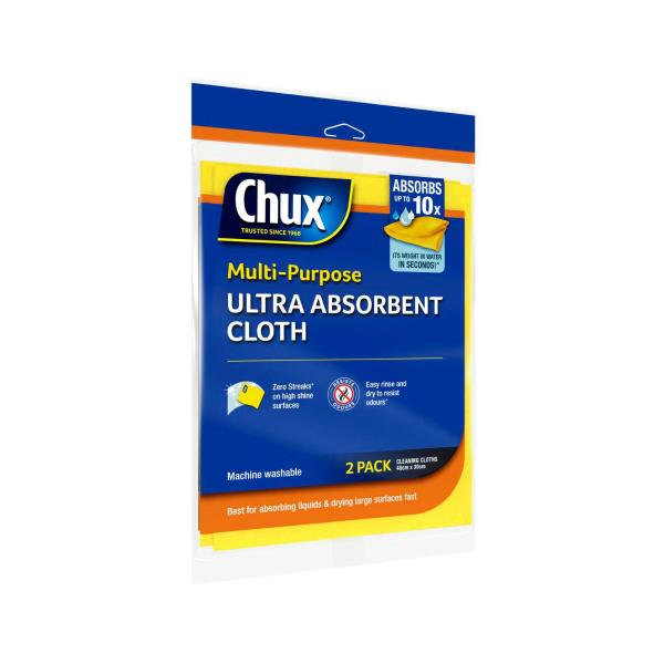 Buy Chux All Purpose Absorbent Cloth 2 pack | Coles
