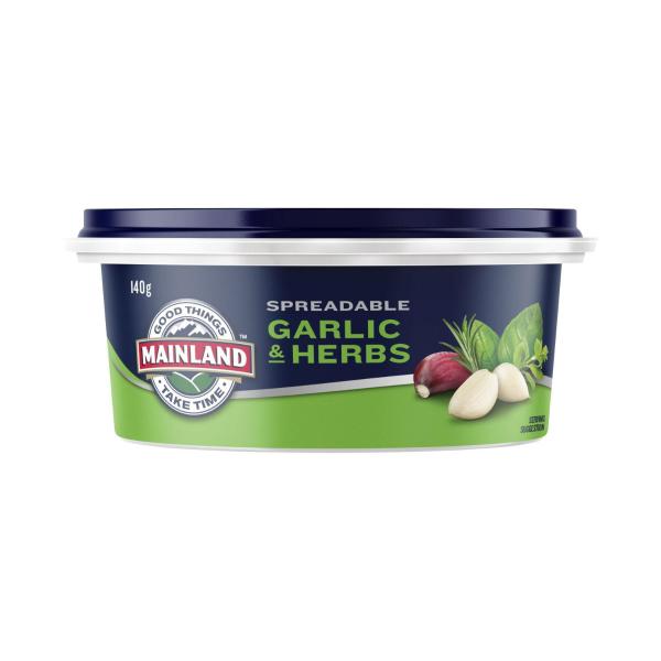 Buy Mainland Garlic & Herb Spreadable Blend 140g | Coles