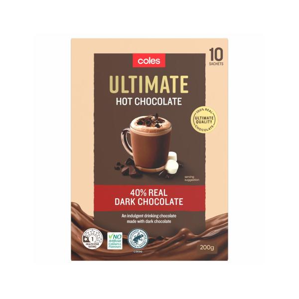 Buy Coles Ultimate Hot Chocolate 10 Pack 200g | Coles