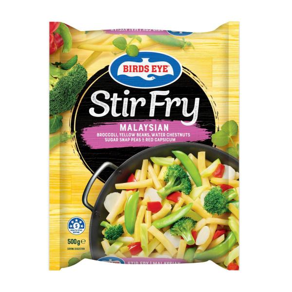 Buy BIRDS EYE FROZEN VEG STIR FRY MALAYSIAN | Coles