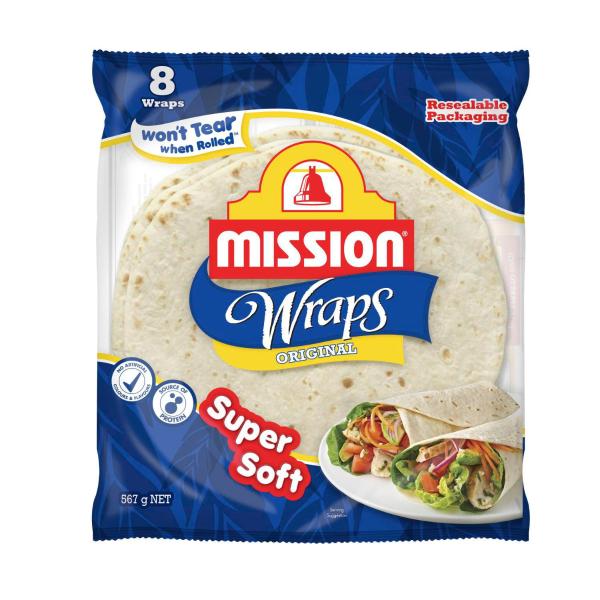 Buy Mission Original Wraps 8 Pack 567g | Coles