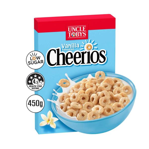 Buy Uncle Tobys Cheerios Low Sugar Breakfast Cereal 450g | Coles