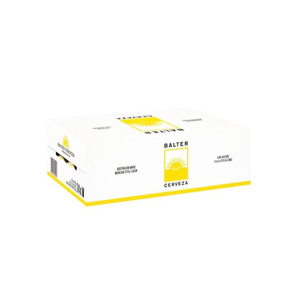 Buy Balter Cerveza Can 375ml 24 Pack | Coles