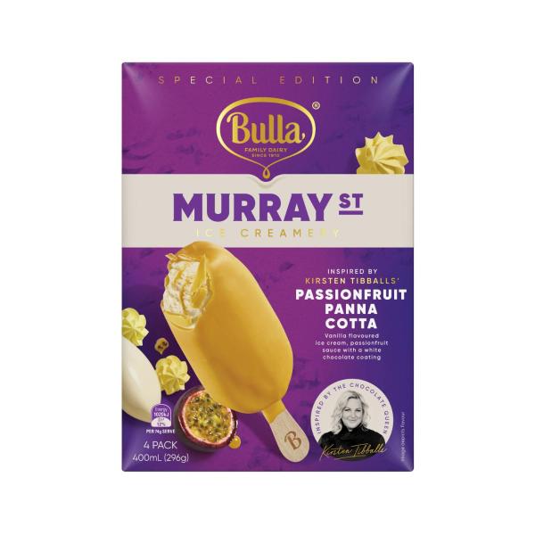 Buy Bulla Murray St Passionfruit Panna Cotta 4 Pack 400mL | Coles