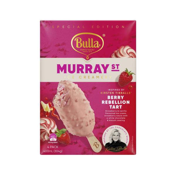 Buy Bulla Murray St Berry Rebellion Tart 4 Pack 400mL | Coles