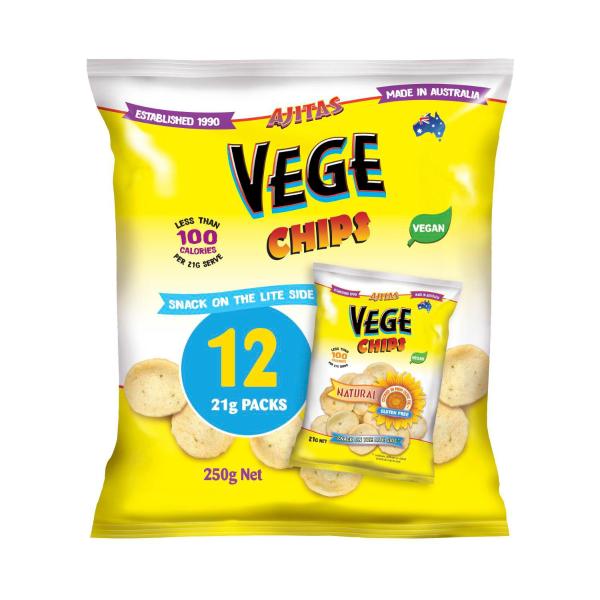 Buy Vege Chips Natural Multipack 12 Pack 250g | Coles