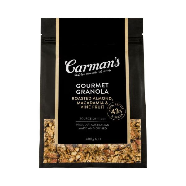 Buy Carmans Gourmet Granola Almond Macadamia & Raisin 400g | Coles