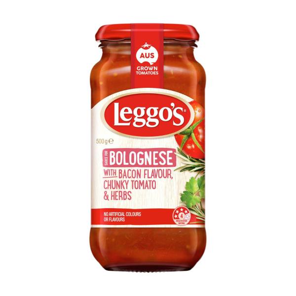 Buy Leggos Bolognese Bacon Flavour 500g | Coles