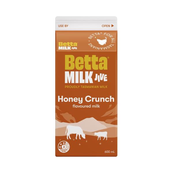 Buy Betta Milk Jive Honey Crunch Flavoured Milk 600mL | Coles
